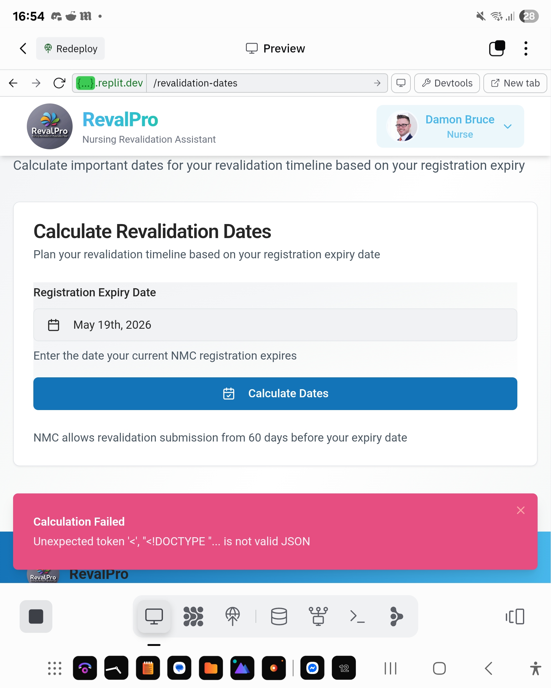 RevalPro - Nursing Revalidation Assistance App